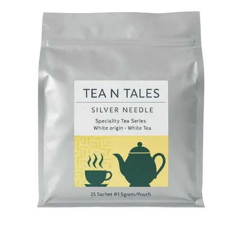 Tea N Tales - Single Origin Pouch - Silver Needle | 25 Triangle Bags @1 ...